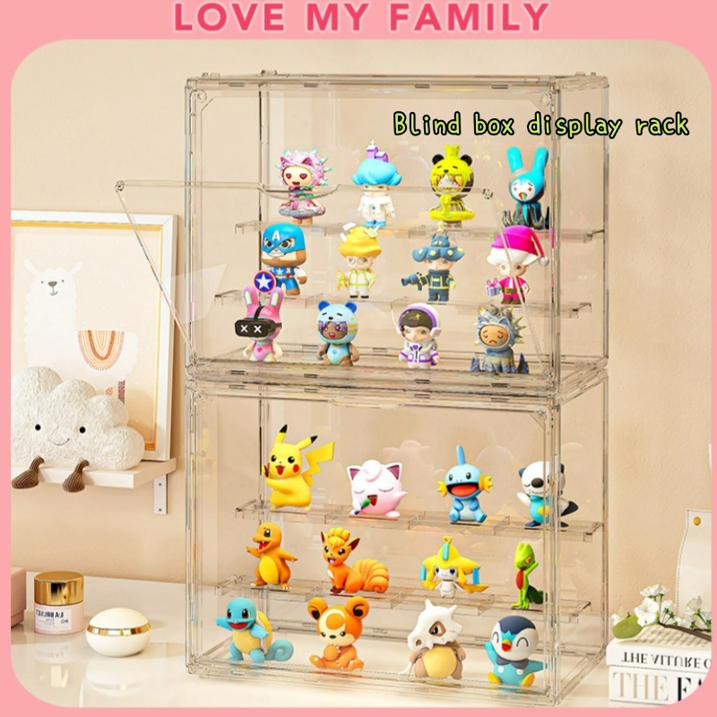 Acrylic Display Case Popmart Storage Organizer Transparent Boxes ...