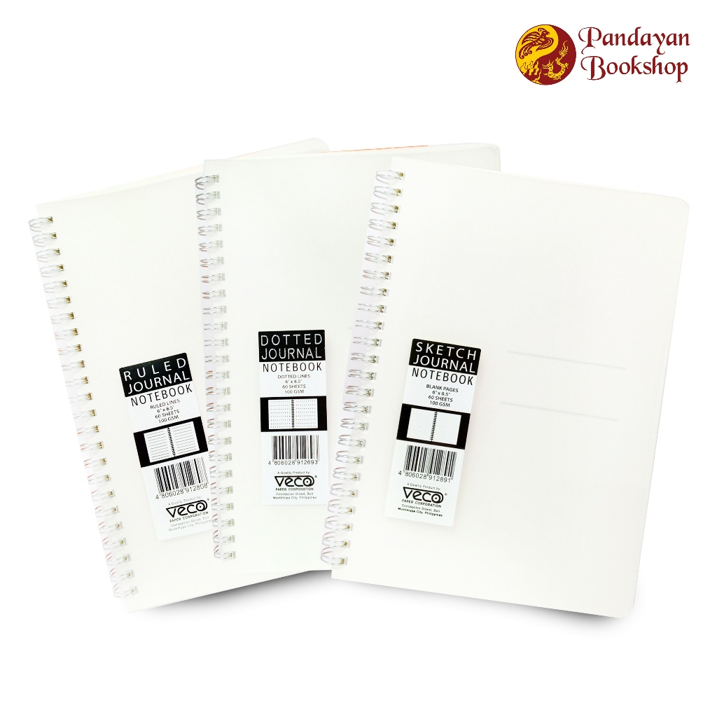 Veco Journal Notebook 6" x 8.5" 100gsm 60 Sheets | Shopee Philippines