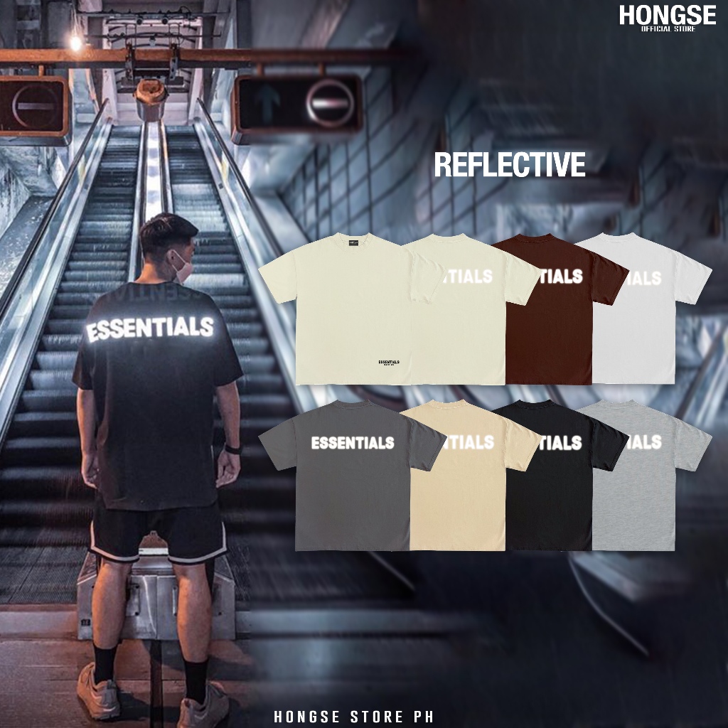 ESSENTIALS REFLECTIVE FB BACK PRINT FG FEAR OF GOD SHIRT HIGHSTREET ...