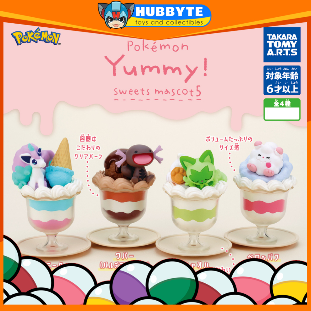 Takara Tomy A.R.T.S - Pokémon Yummy! Sweets Mascot 5 [Random Piece ...
