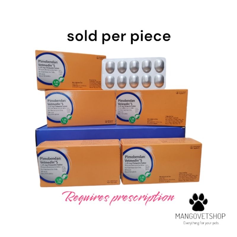 Pimobendan Vetmedin S Chewable Tablets 5mg and 1.25mg | Shopee Philippines