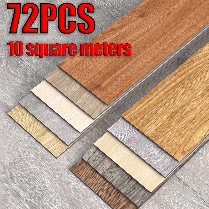 72PCS Floor Sticker Self Adhesive 91X15CM Wear Waterproof PVC Vinyl ...