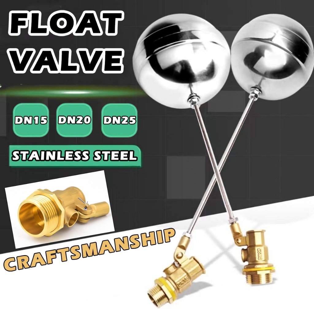 Float valve Brass Floating Ball Valve DN15/DN20/DN25 Stainless steel Float Valve For Water Tank ...