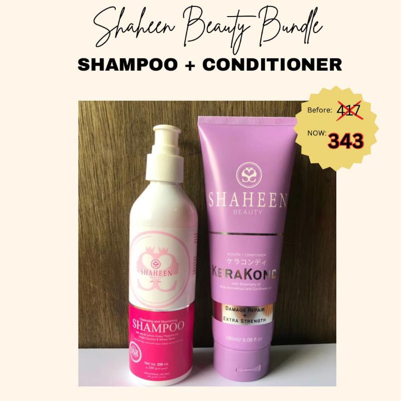 SHAHEEN Beauty Bundle (Shampoo + Conditioner) | Shopee Philippines