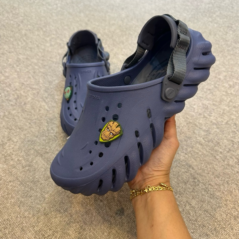 Original Crocs Echo Clog Bijou Blue | Shopee Philippines