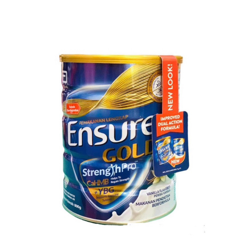 ENSURE GOLD VANILLA 800G- NEW FORMULA original malaysia | Shopee ...