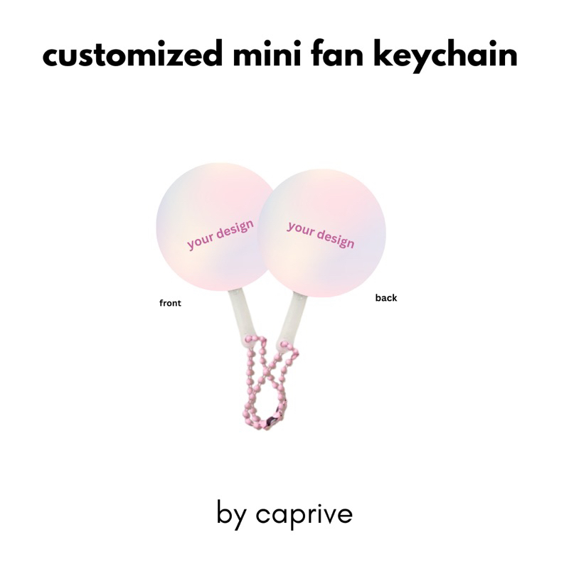 CUSTOMIZED MINI FAN UCHIWA KEYCHAIN | Shopee Philippines