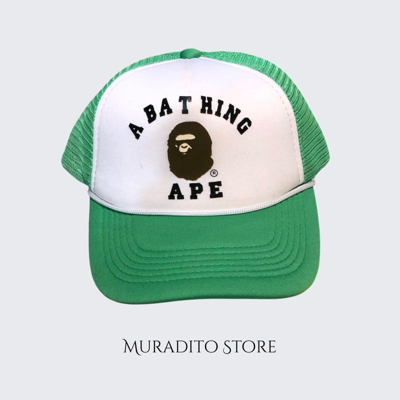 GREEN Bathing Bape Mesh Trucker Cap | Shopee Philippines