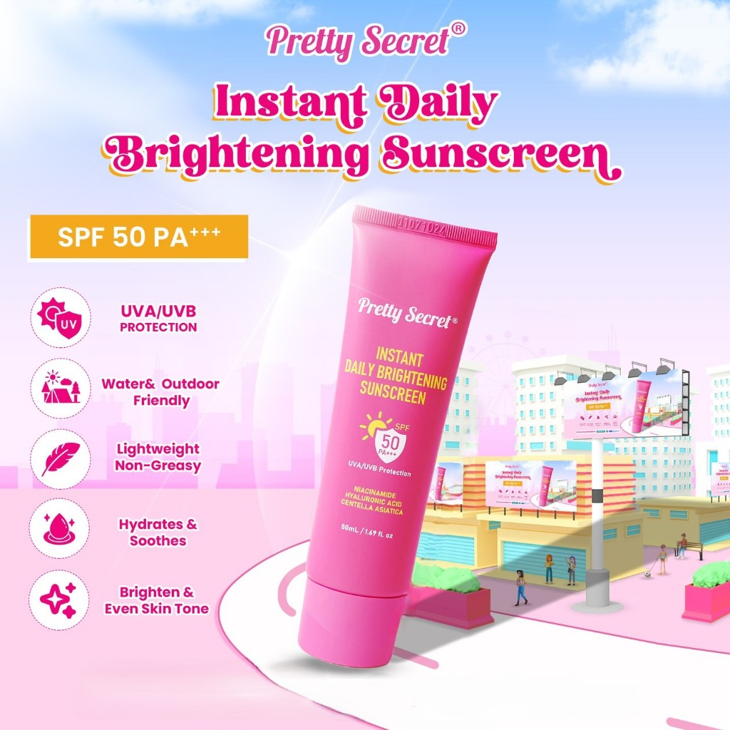 Pretty Secret Instant Fairness Brightening Sunscreen SPF50 - 50ml ...