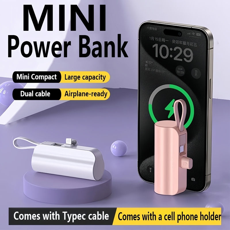 mini power bank 50000mah original power bank fast charging small night ...