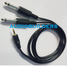 3.5mm BB stereo to 6.5mm PL plug mono (1meter) | Shopee Philippines