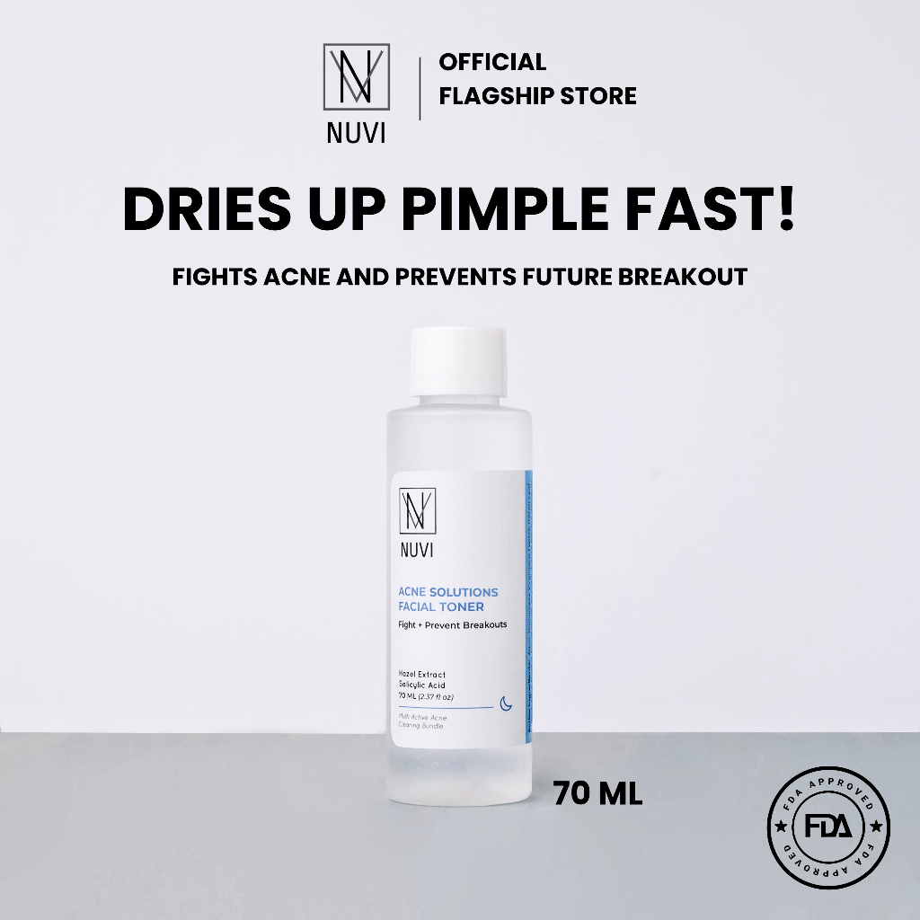NUVI Acne Solution Facial Toner [Acne Solution, Acne Toner Salicylic ...