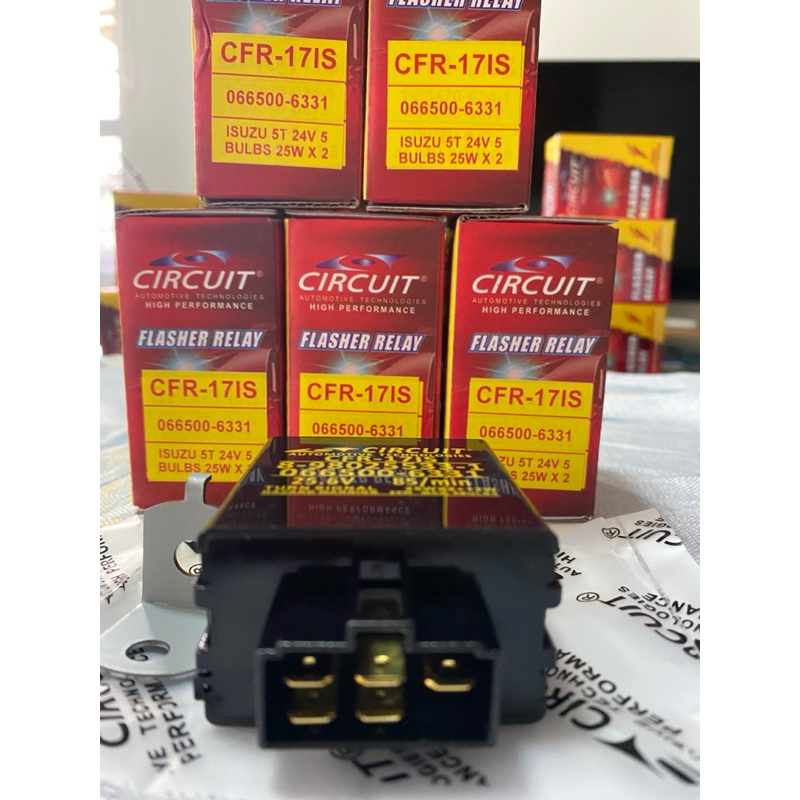 CFR-17IS FLASHER RELAY ISUZU 5T 24V 5 BULBS 25W X 2 066500-6331 CIRCUIT ...