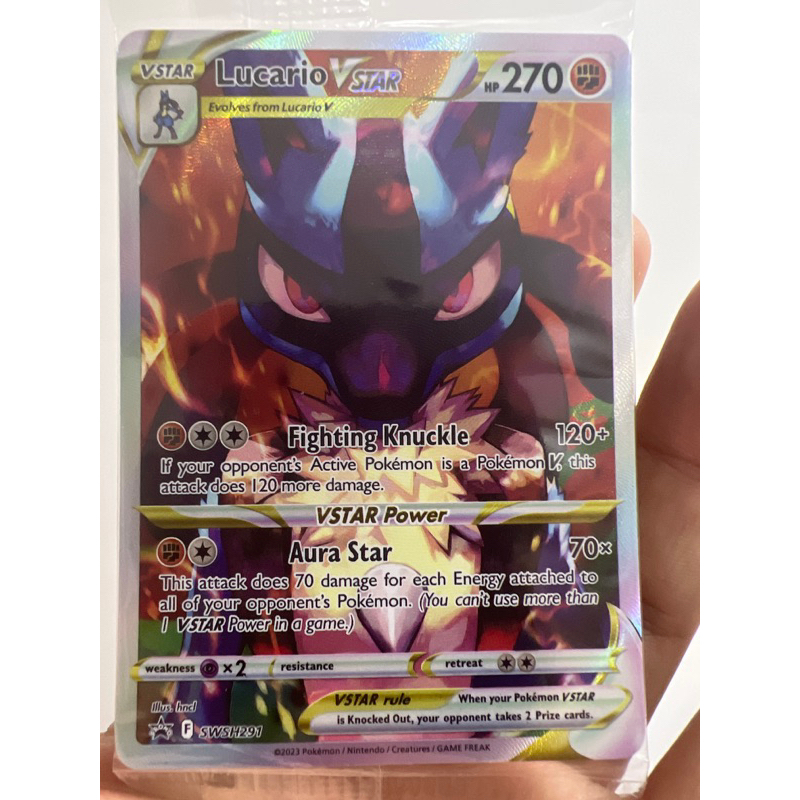 Lucario VSTAR - SWSH291 - Promo Pokemon Sword & Shield Promos - Sealed ...