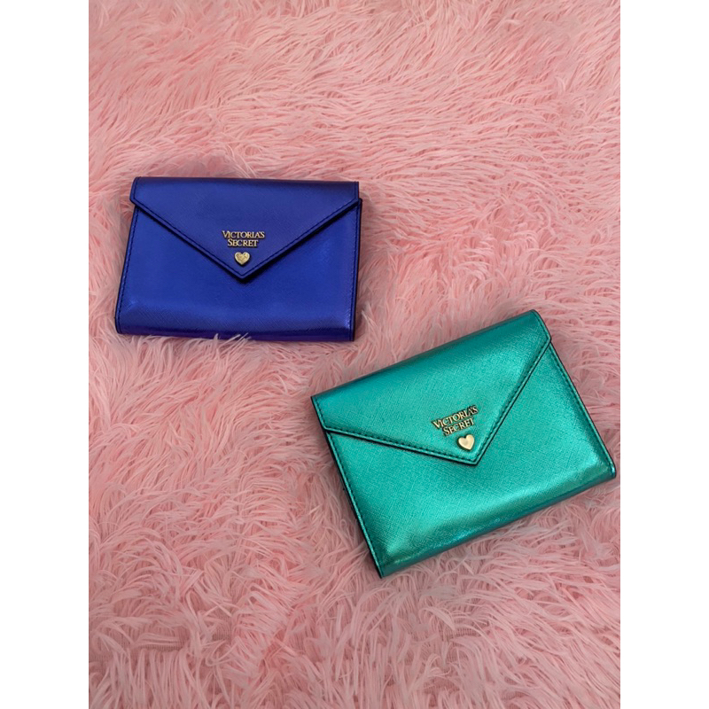 Victoria’s secret Jewel Metalluc envelope pouch wallet | Shopee Philippines