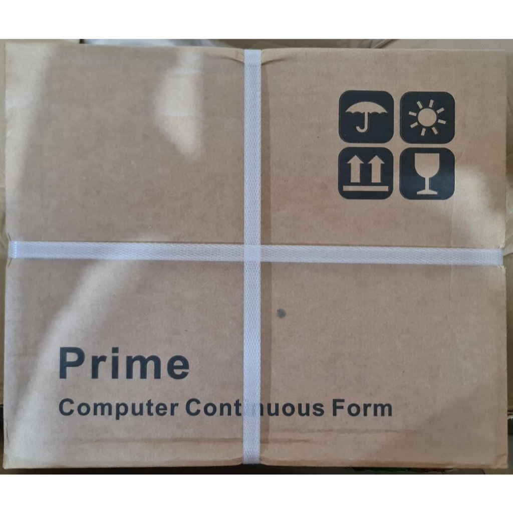 Prime Continuous Paper / Computer Form 11 x 9 1/2 inches All White | Shopee Philippines