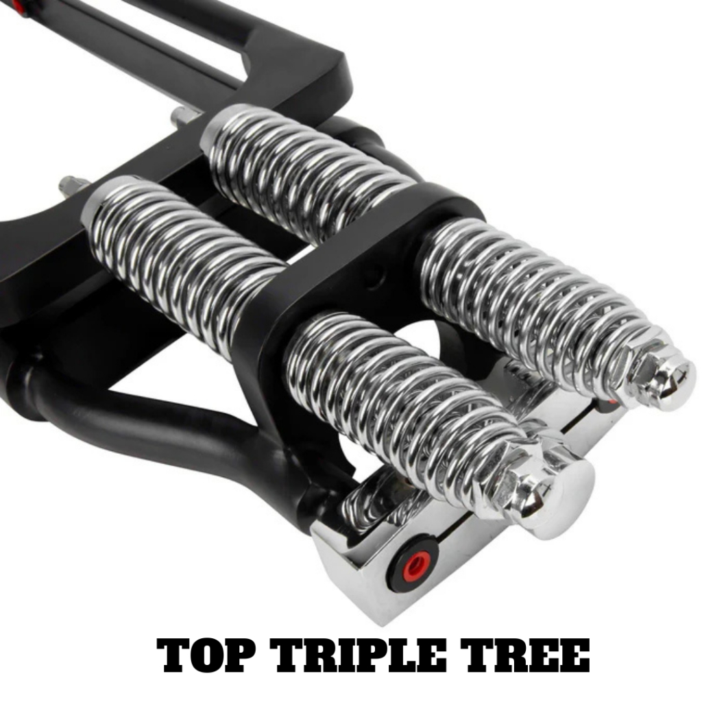 SPRINGER FRONT END SUSPENSION FORKS IN MATTE BLACK AND CHROME SIZES 20 ...