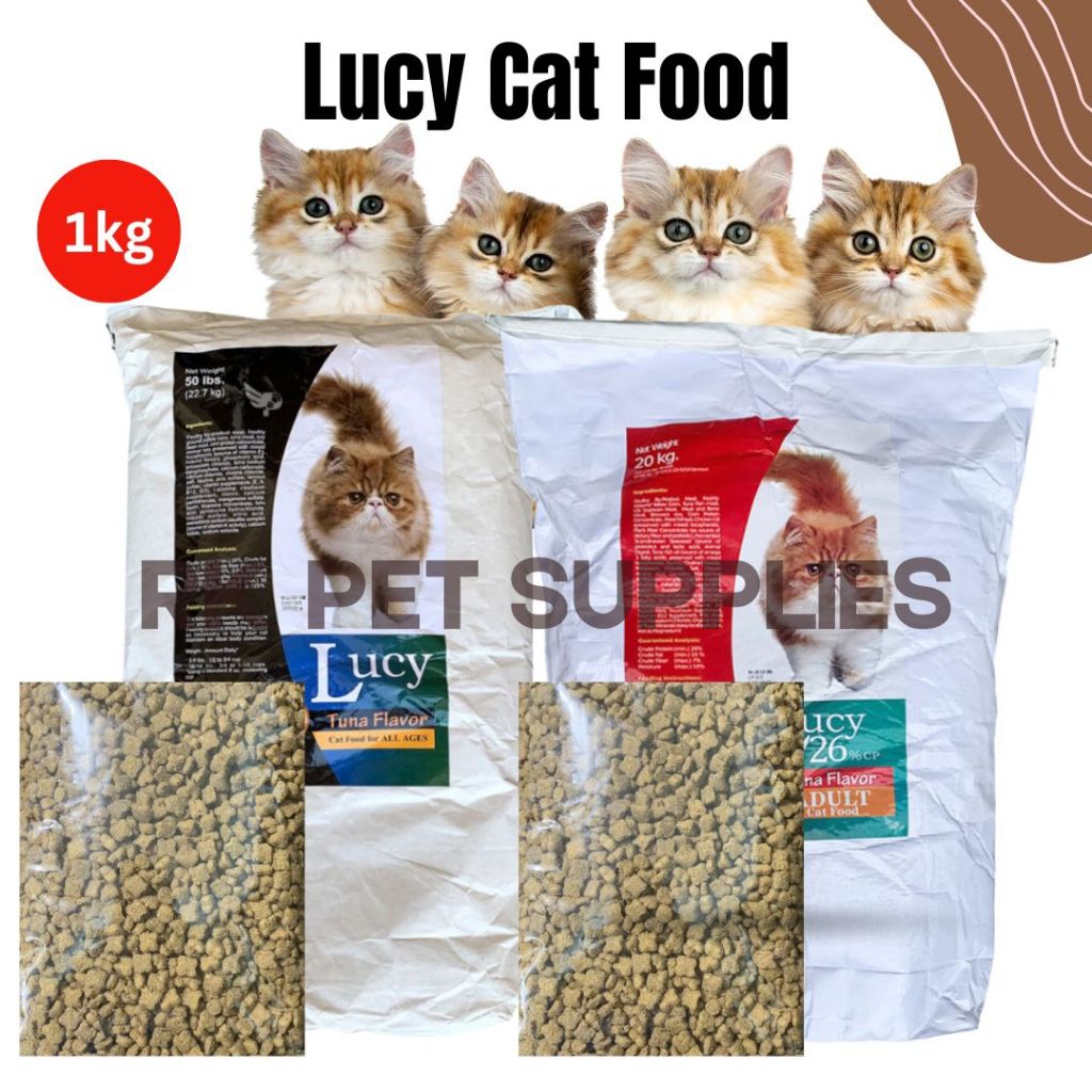 1kg Lucy 26 Cat Dry Food All Stages Adult Kitten | Shopee Philippines