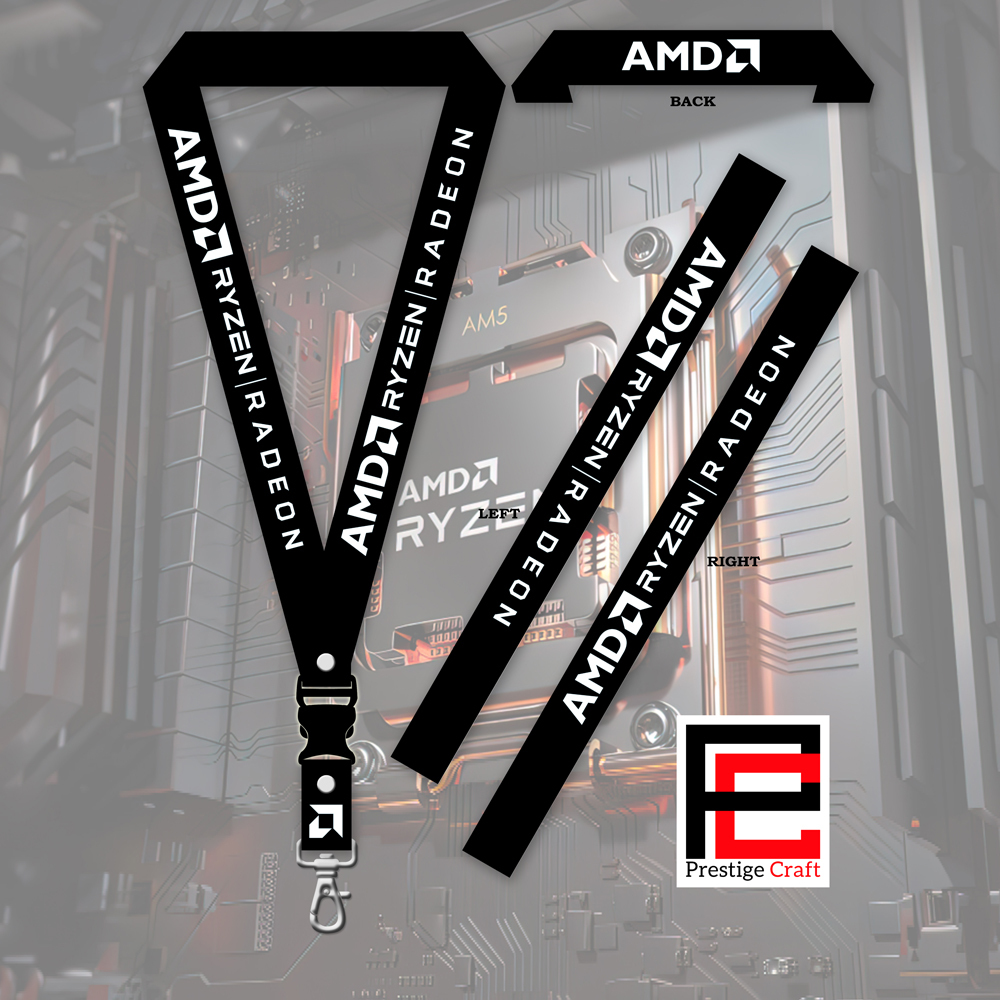 LANYARD AMD Ryzen Radeon ID Lace │ Sling │ Car Key │ Key Holder ...