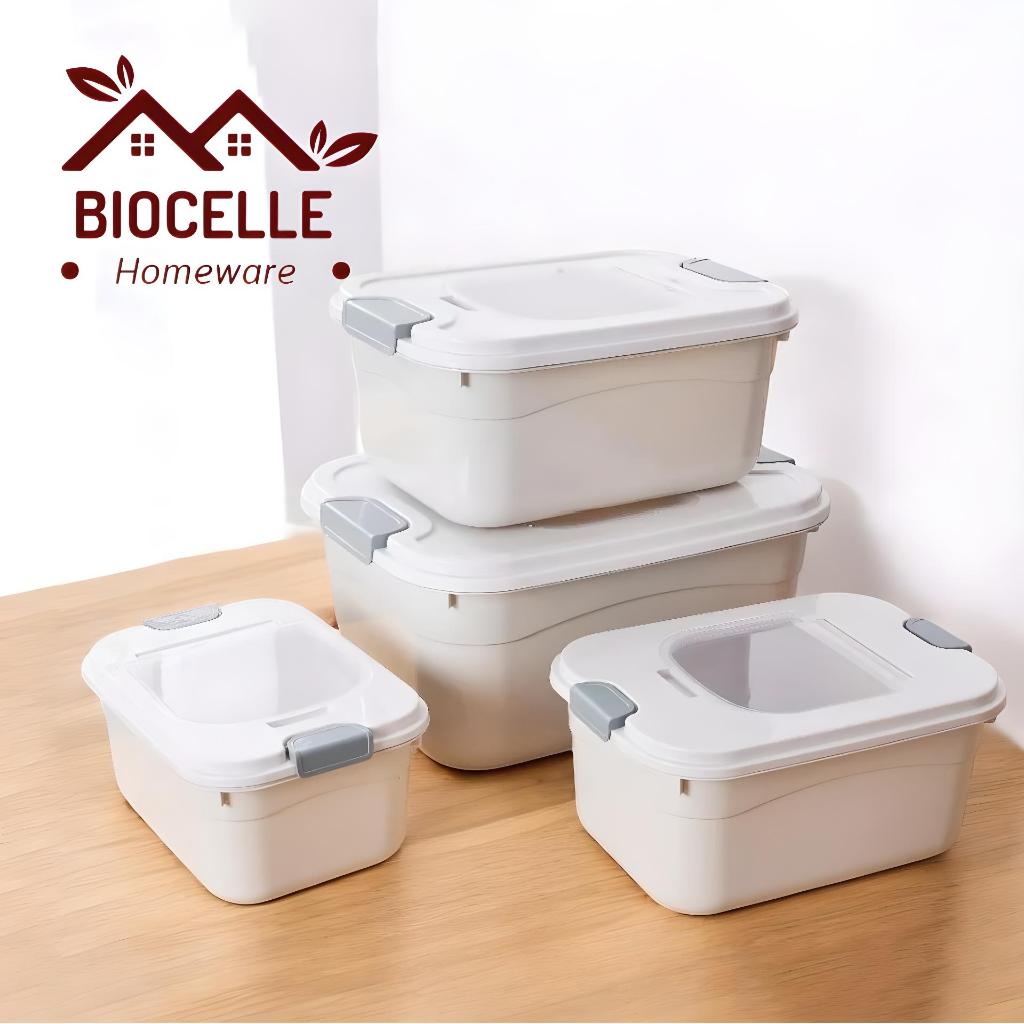 Biocelle Aesthetic Rice Container 5KG | Small Rice Storage Box with Lid ...