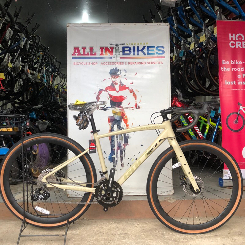 Rock Hi-Speed Gravel bikes 700c 2*9Speed With Freebies | Shopee Philippines