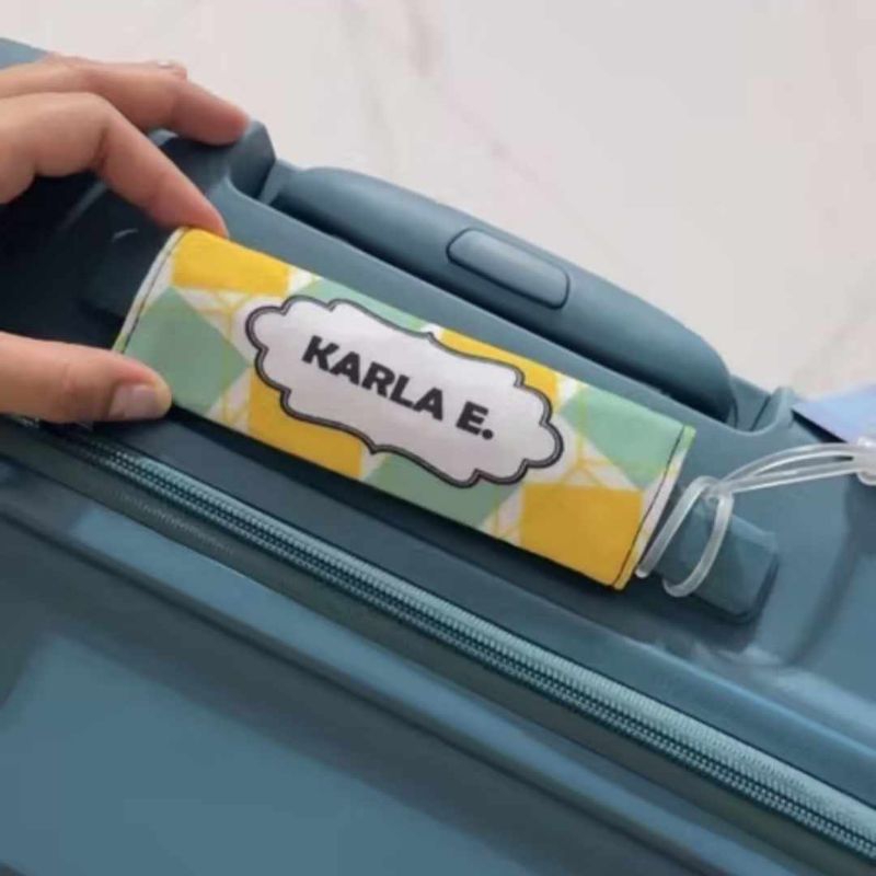 PERSONALIZED LUGGAGE HANDLE COVER (Printed Designs) | Shopee Philippines