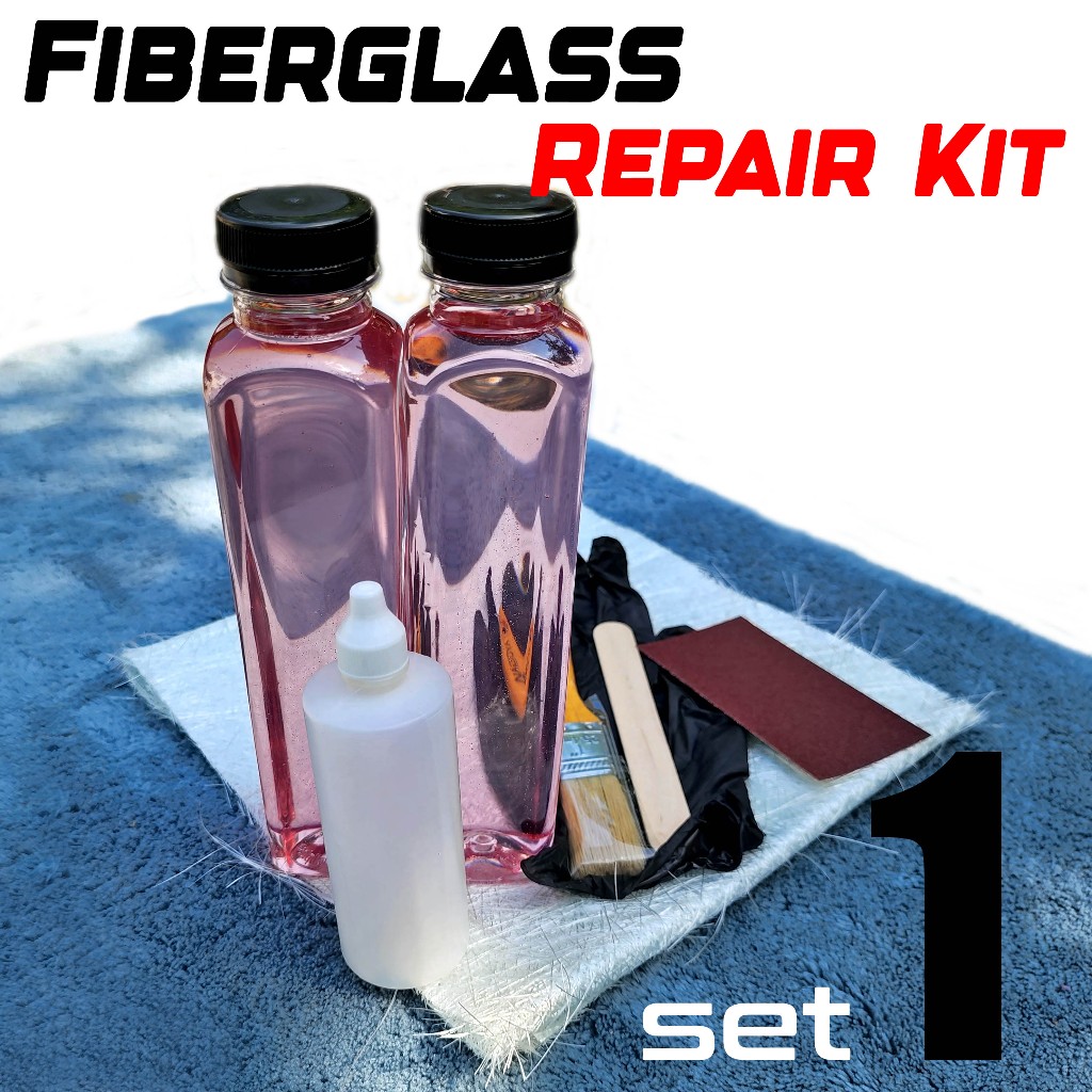Polyester Resin Fiber Glass Repair Kit ( 1 Liter Set ) SET 1 | Shopee ...