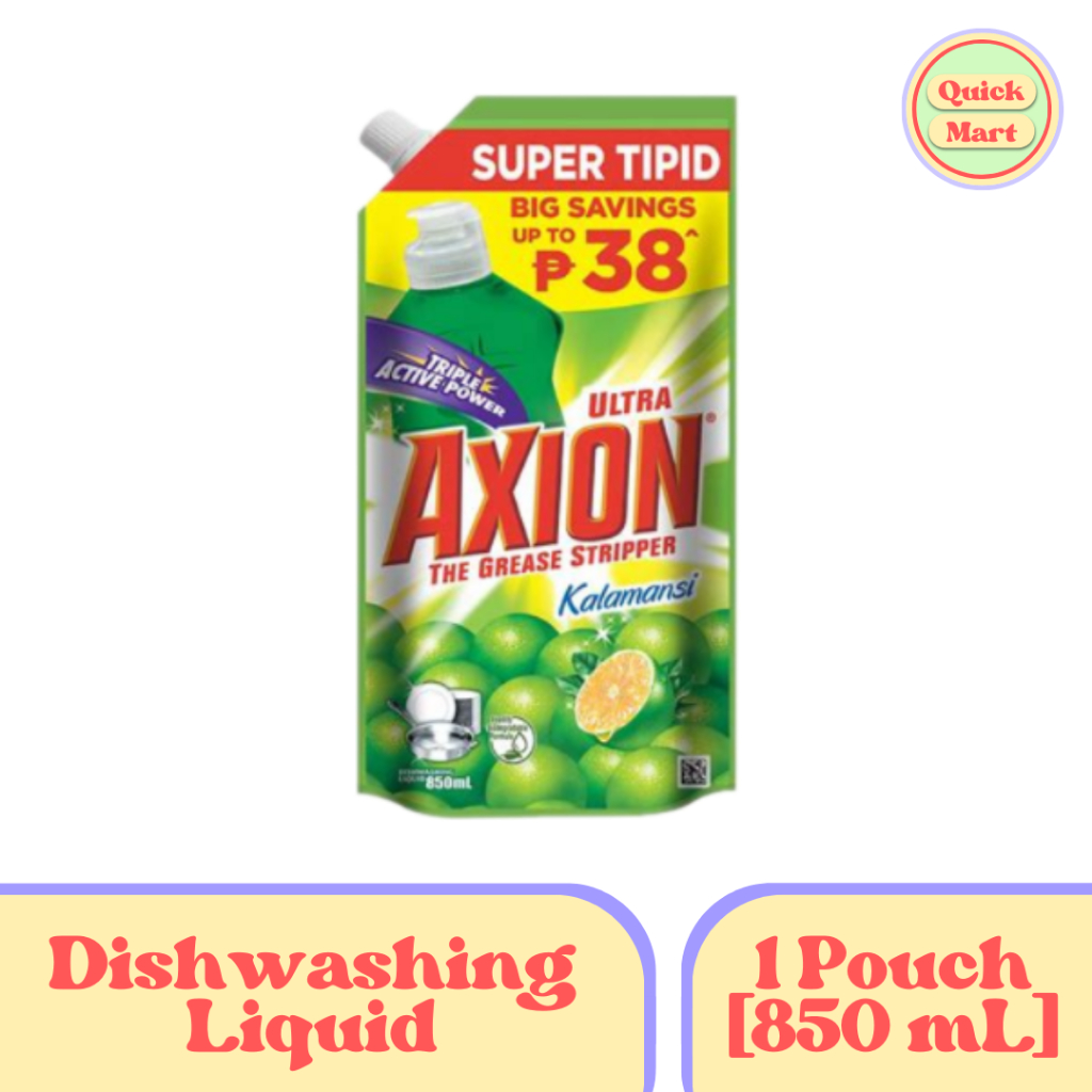 Axion Kalamansi Dishwashing Liquid 850mL (1 Pouch) | Shopee Philippines
