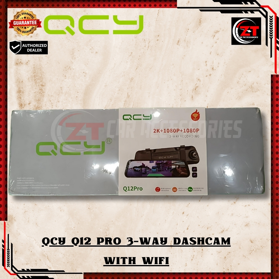 QCY-Q12PRO 3 WAY RECORDING 𝐃𝐀𝐒𝐇𝐂𝐀𝐌 | Shopee Philippines