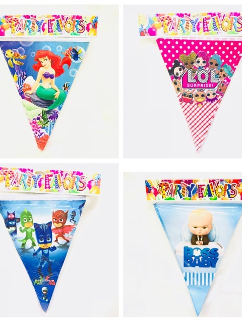 Triangle Banderitas Bunting / Party Banner 3M length- GIRL/ BOY ...