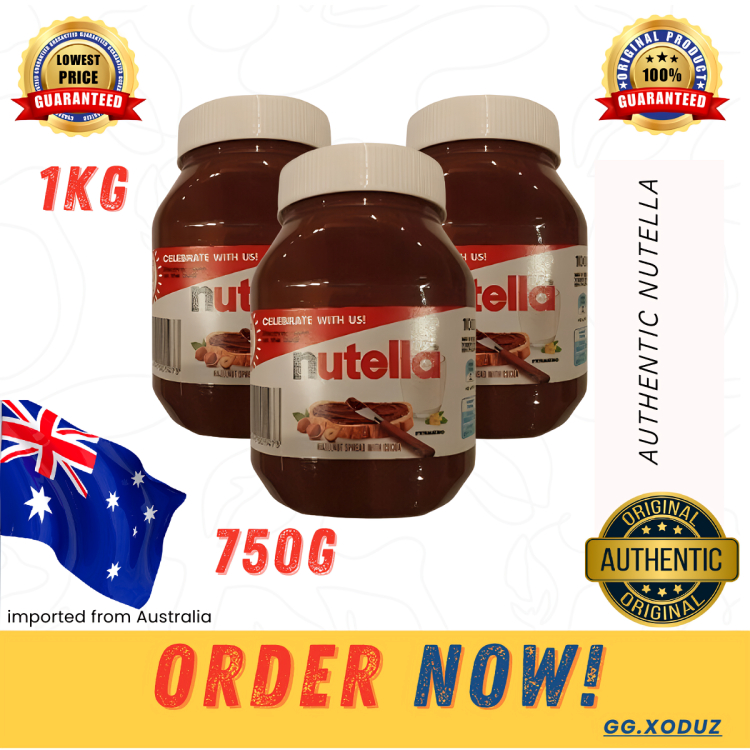 Nutella Hazelnut Chocolate Spread with Cocoa, 1KG, 900g & 750g ...