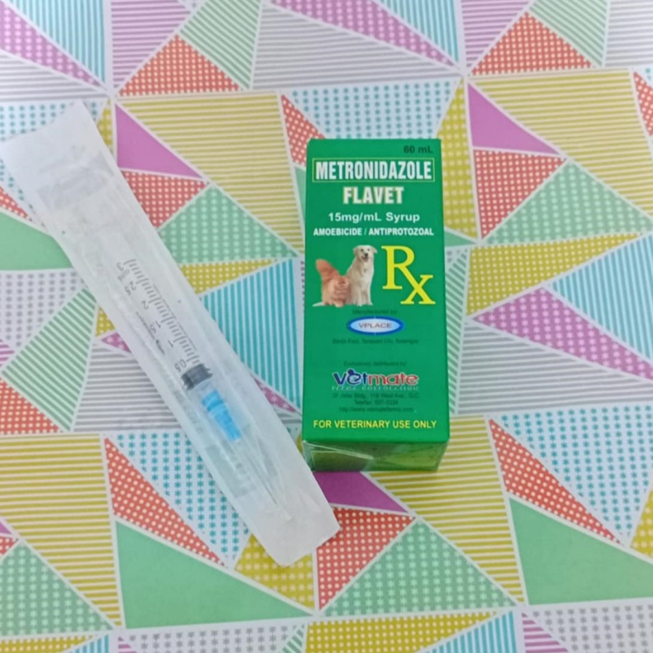 Papi Flavet Amoebicide / Antiprotozoal Syrup For Pets 60ml with Free ...