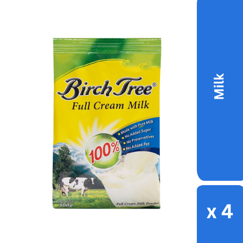 Birch Tree Full Cream Milk 300g Bundle of 4 | Shopee Philippines