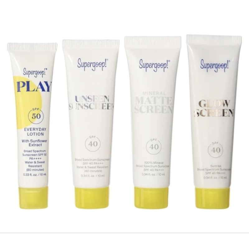 Supergoop!Ultimate SPF sunscreen Bestsellers [10ml] | Shopee Philippines