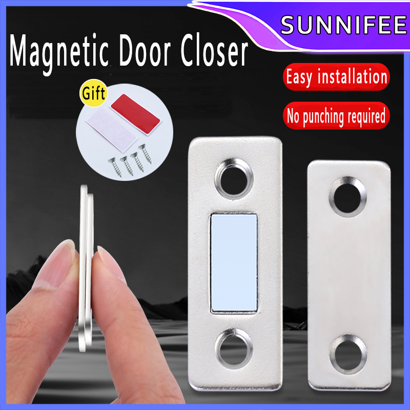 1 Set Magnetic Door Closer Stainless Door Cabinet Door Magnet Cupboard ...
