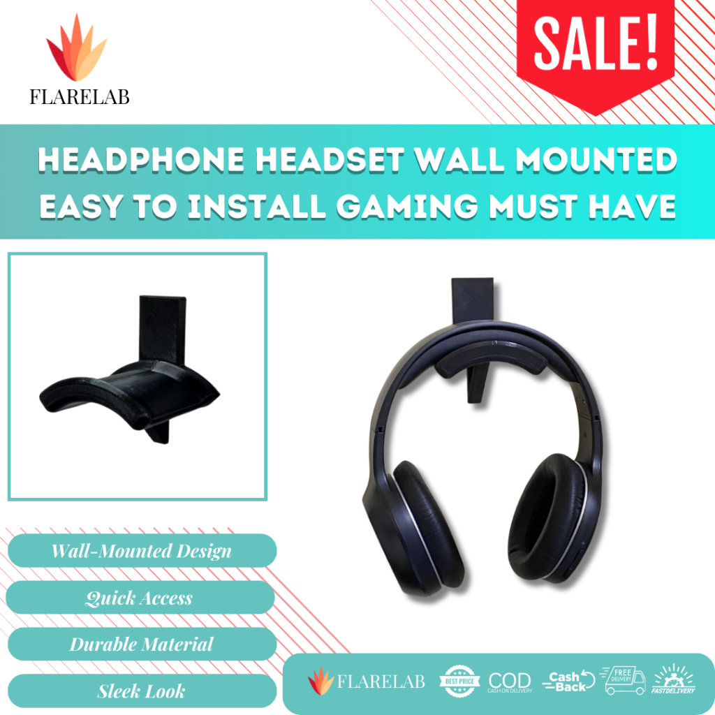 Headphone Headset Wall Mounted Easy to Install Gaming Must Have ...