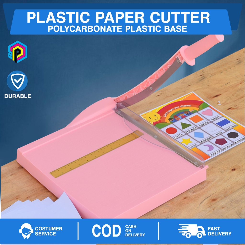 Officom Premium Plastic Paper Cutter | 16 Sheets Capacity Guillotine ...