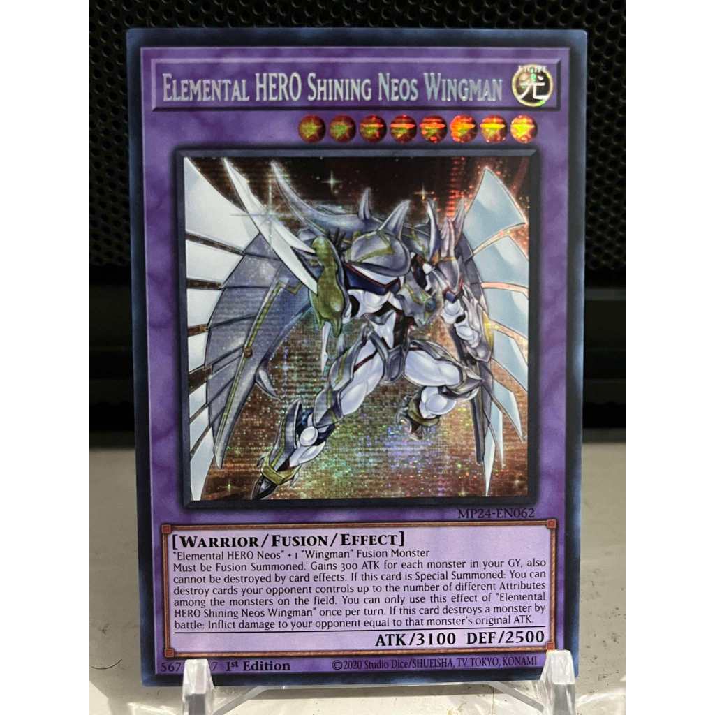 Elemental HERO Shining Neos Wingman - MP24-EN062 - Prismatic Secret Rare 1st Edition | Shopee ...
