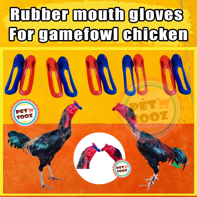 Rubber mouth gloves Chicken mouth piece cover for gamefowl chicken ...