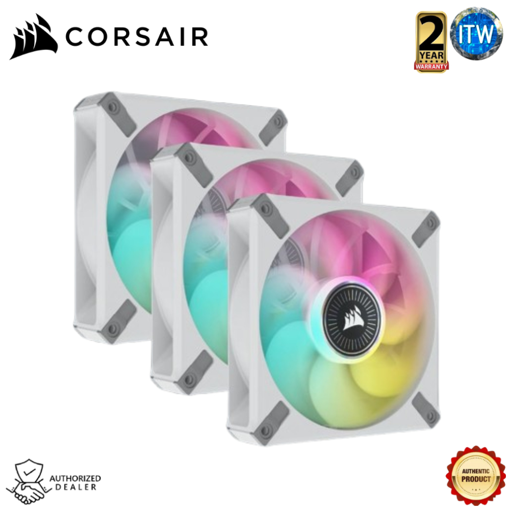 Itw | Corsair PC Fan iCUE ML120 RGB Elite Premium 120mm PWM Triple Pack ...