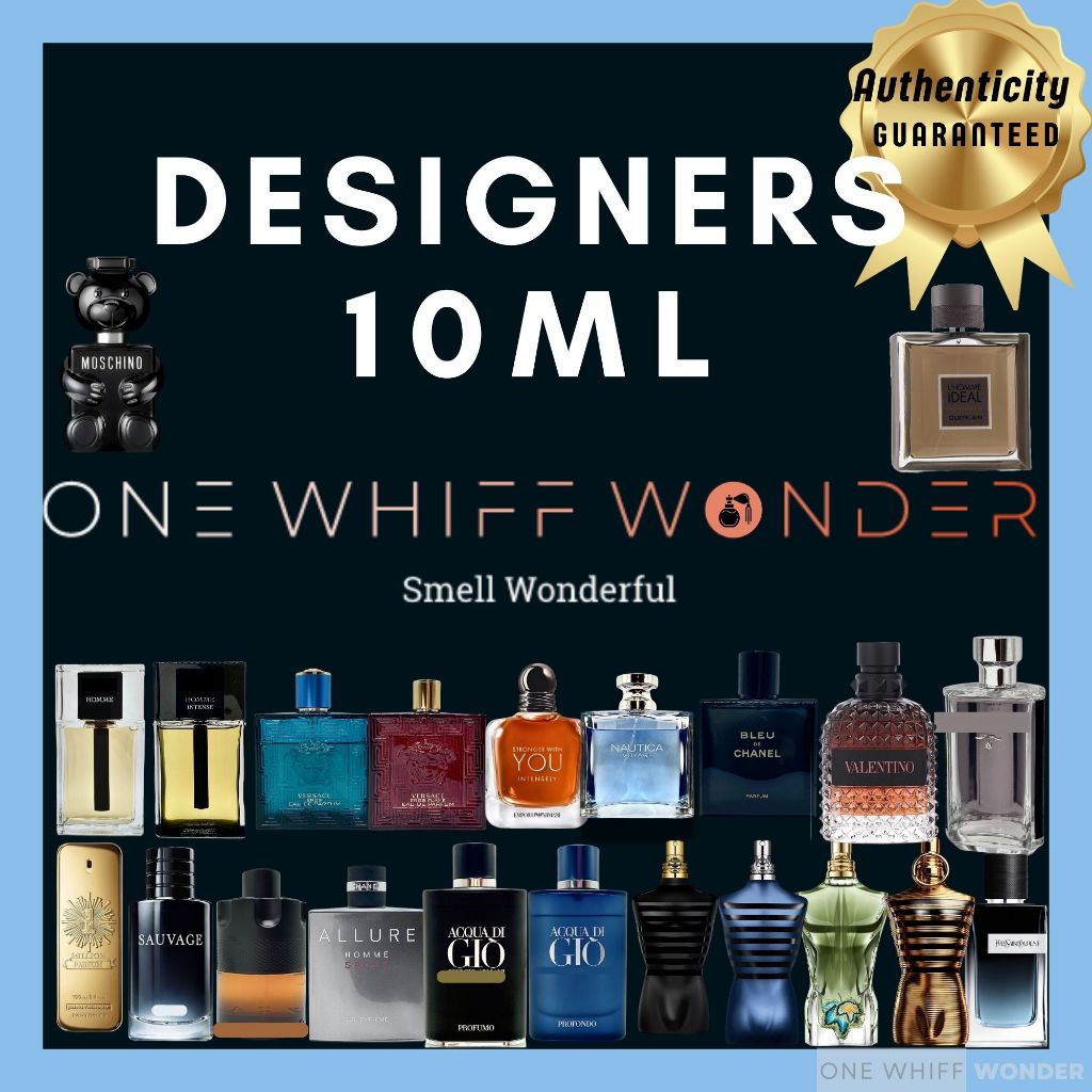 Designers 10mL Decants (Sauvage, Ultramale, SWYI, BDC, BIRI, Eros) ONE ...