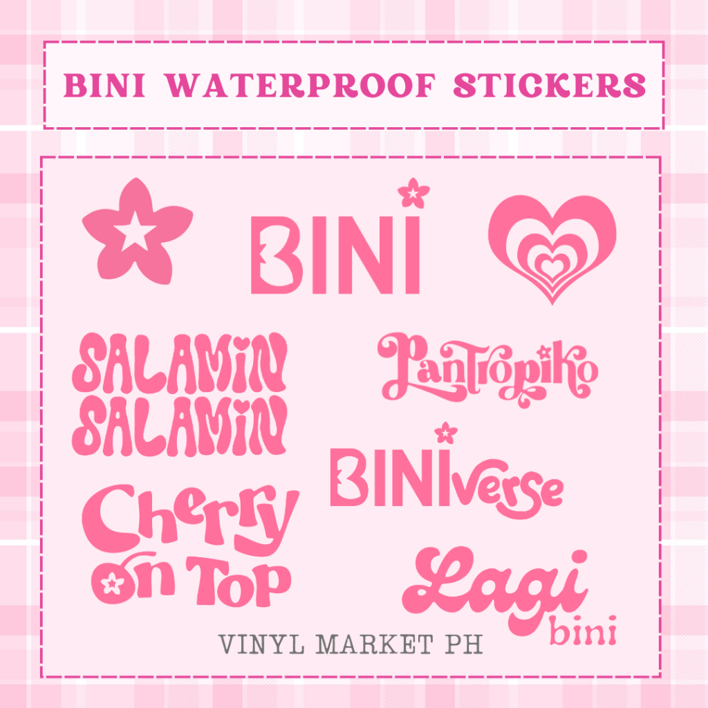 BINI Biniverse Waterproof Stickers | Shopee Philippines