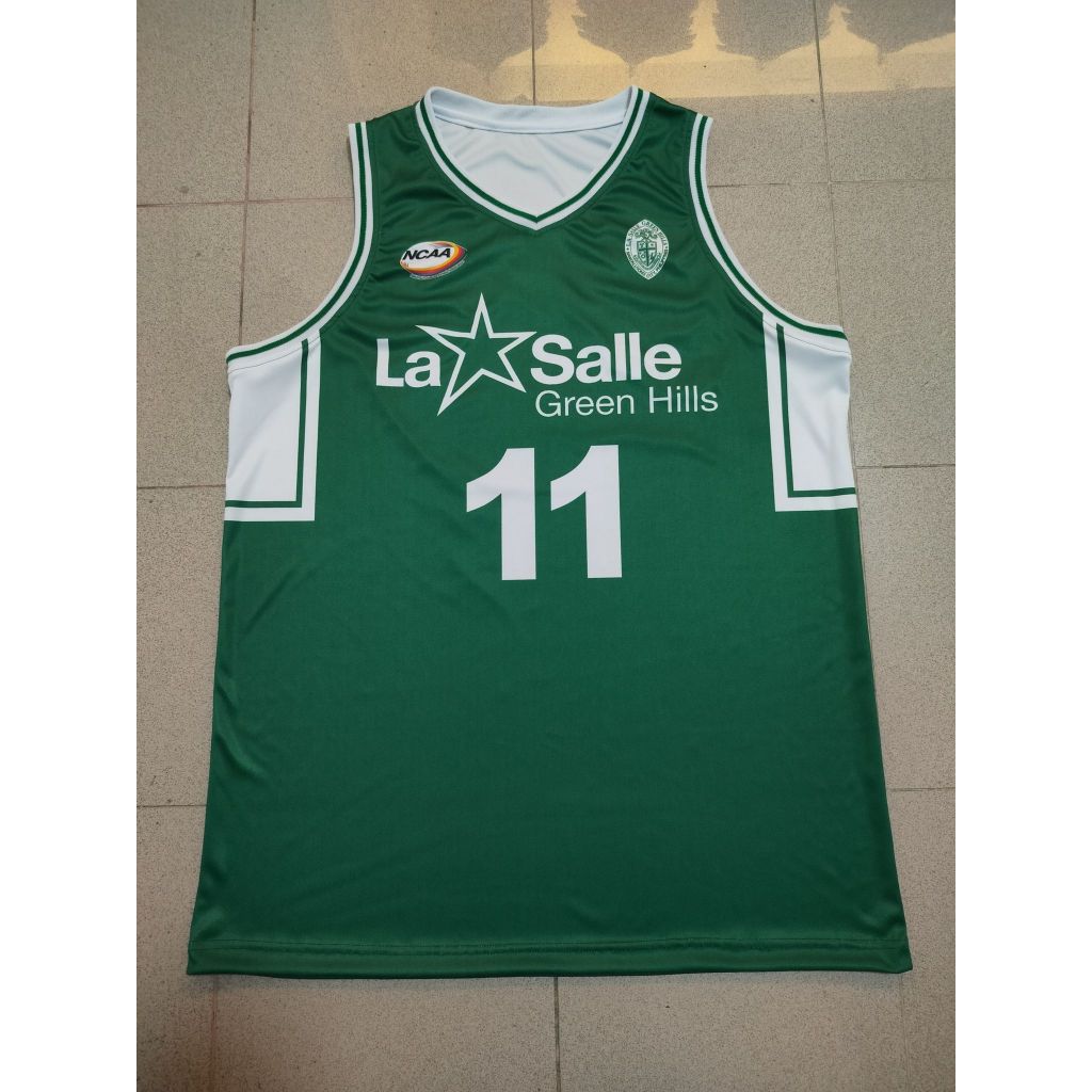LA SALLE GREENHILLS WHITE & GREEN | CUSTOM Basketball Jersey | Full ...