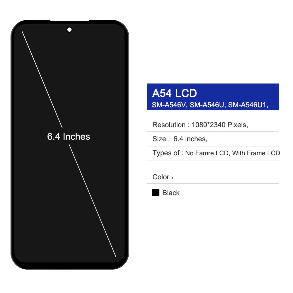 LCD for Samsung A54 5G A546 SM-A546V LCD Touch Screen Display for ...