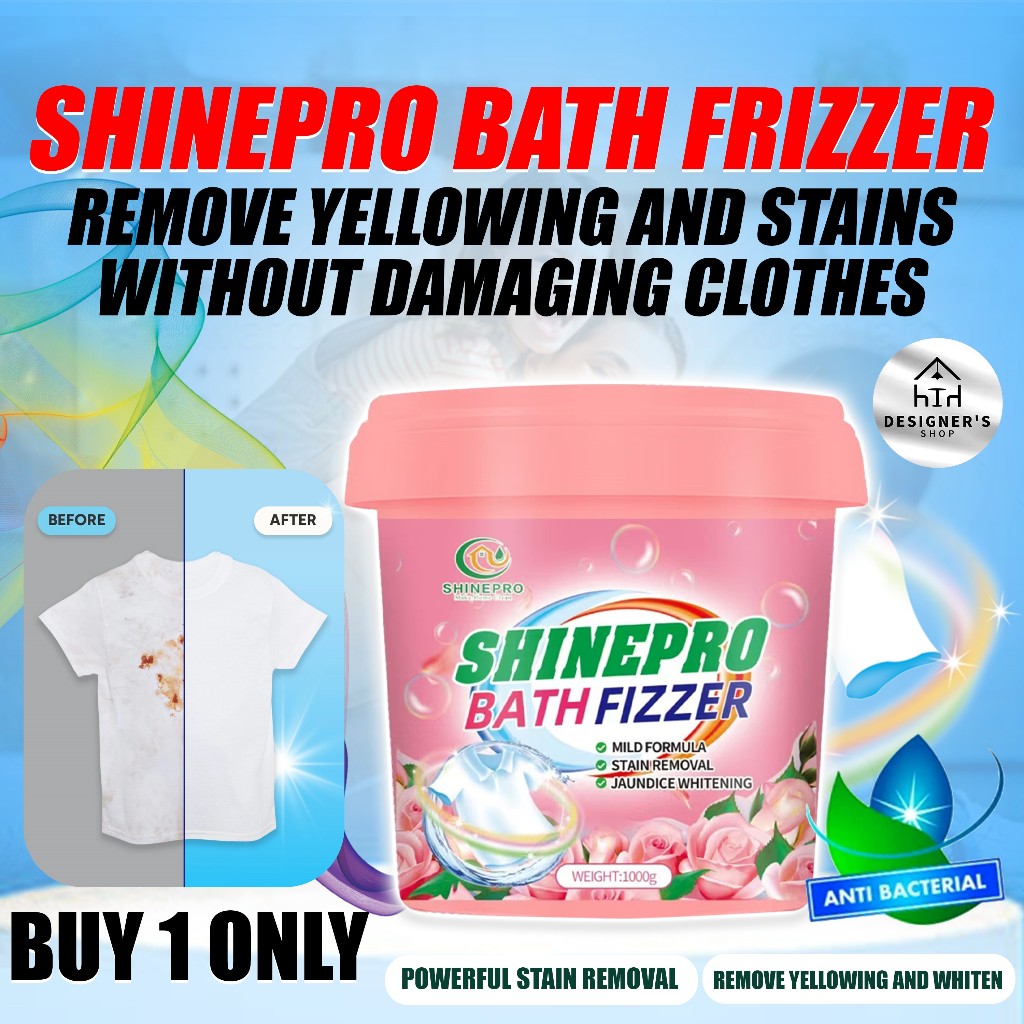 Buy 1 Get 1 Laundry Stain Remover Shinepro Bath Fizzer, Make your Shirt ...