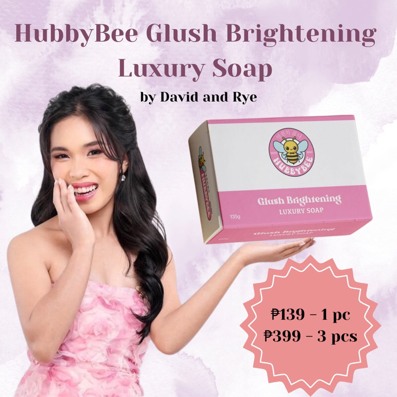 HUBBYBEE GLUSH BRIGHTENING LUXURY SOAP (HubbyBee Soap) by David and Rye ...
