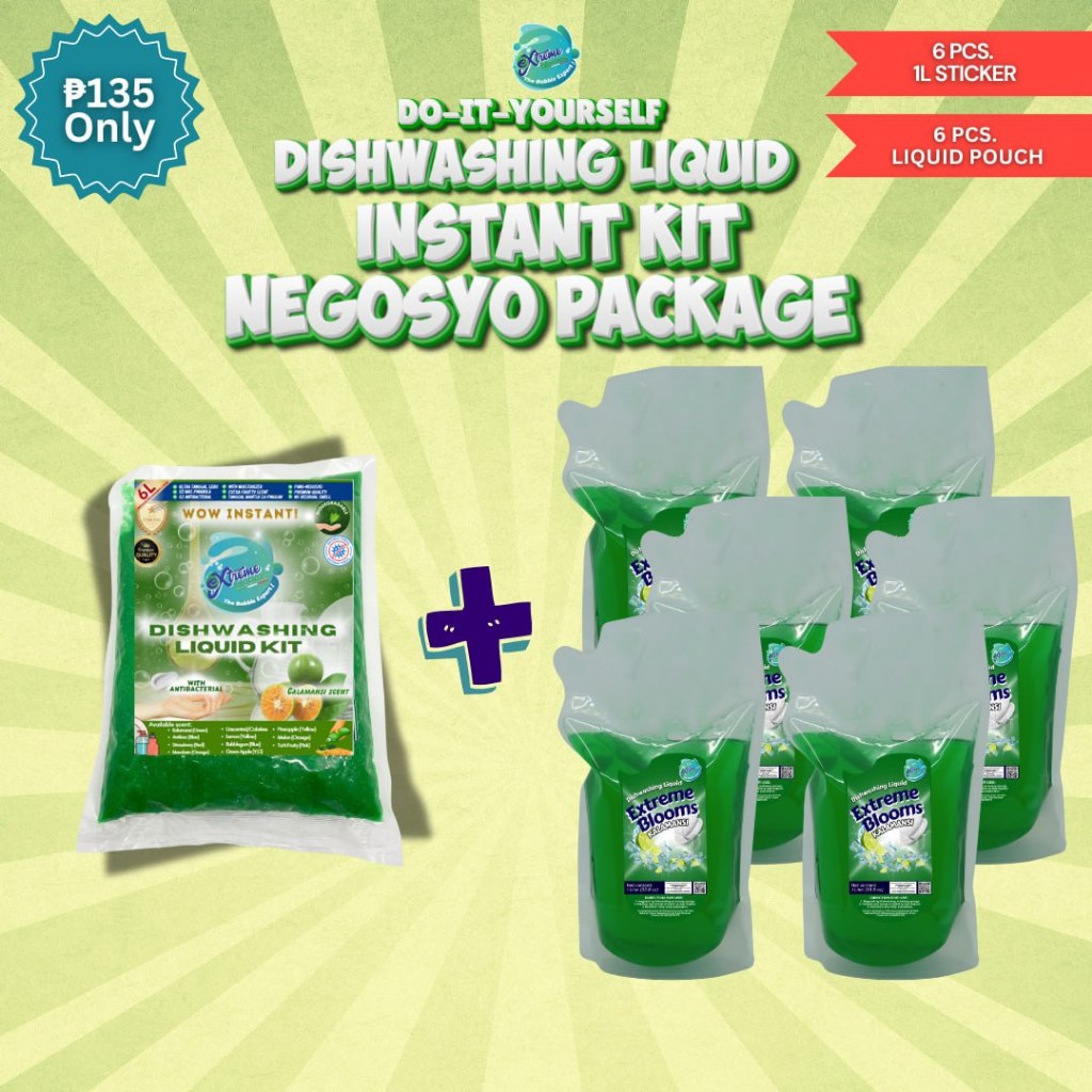 EXTREME BLOOMS - NEGOSYO KIT WOW INSTANT DISHWASHING LIQUID 6 LITERS ...