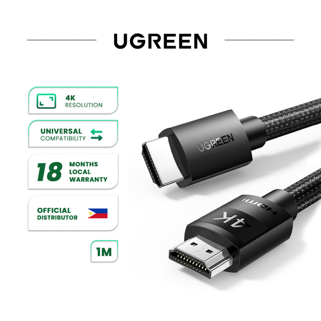 UGREEN 4K 3D Braided HDMI Cable 2.0 - PH | Shopee Philippines