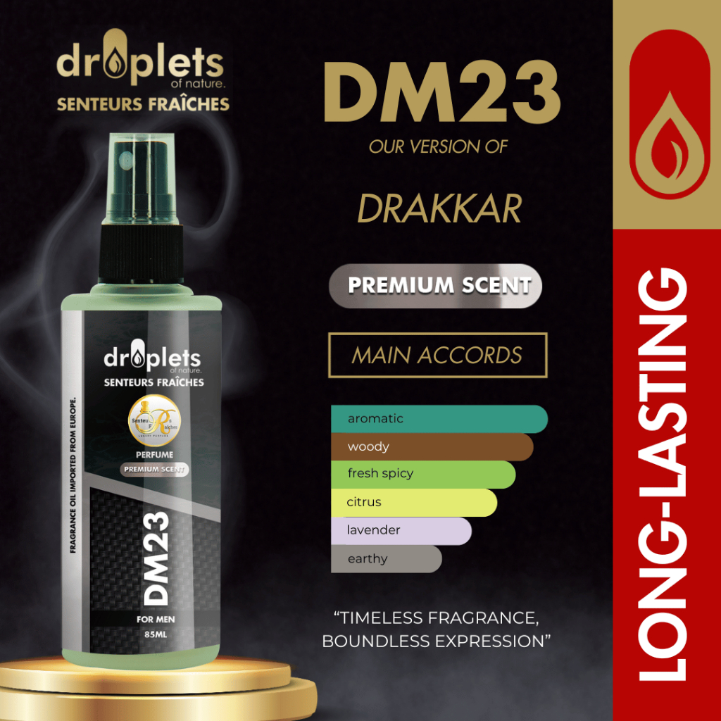 Droplets DM23 Senteurs Fraiches Premium Perfume 85ml (Drakkar) | Shopee ...