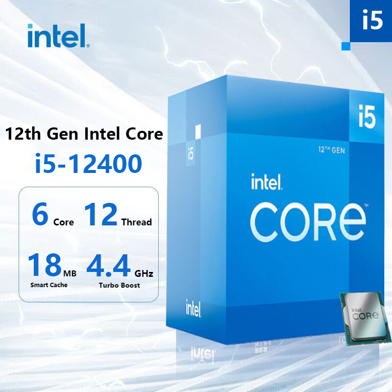 Intel Core i5-12400 Desktop Processor 6-Core 12-Thread CPU 10NM L3=18M ...